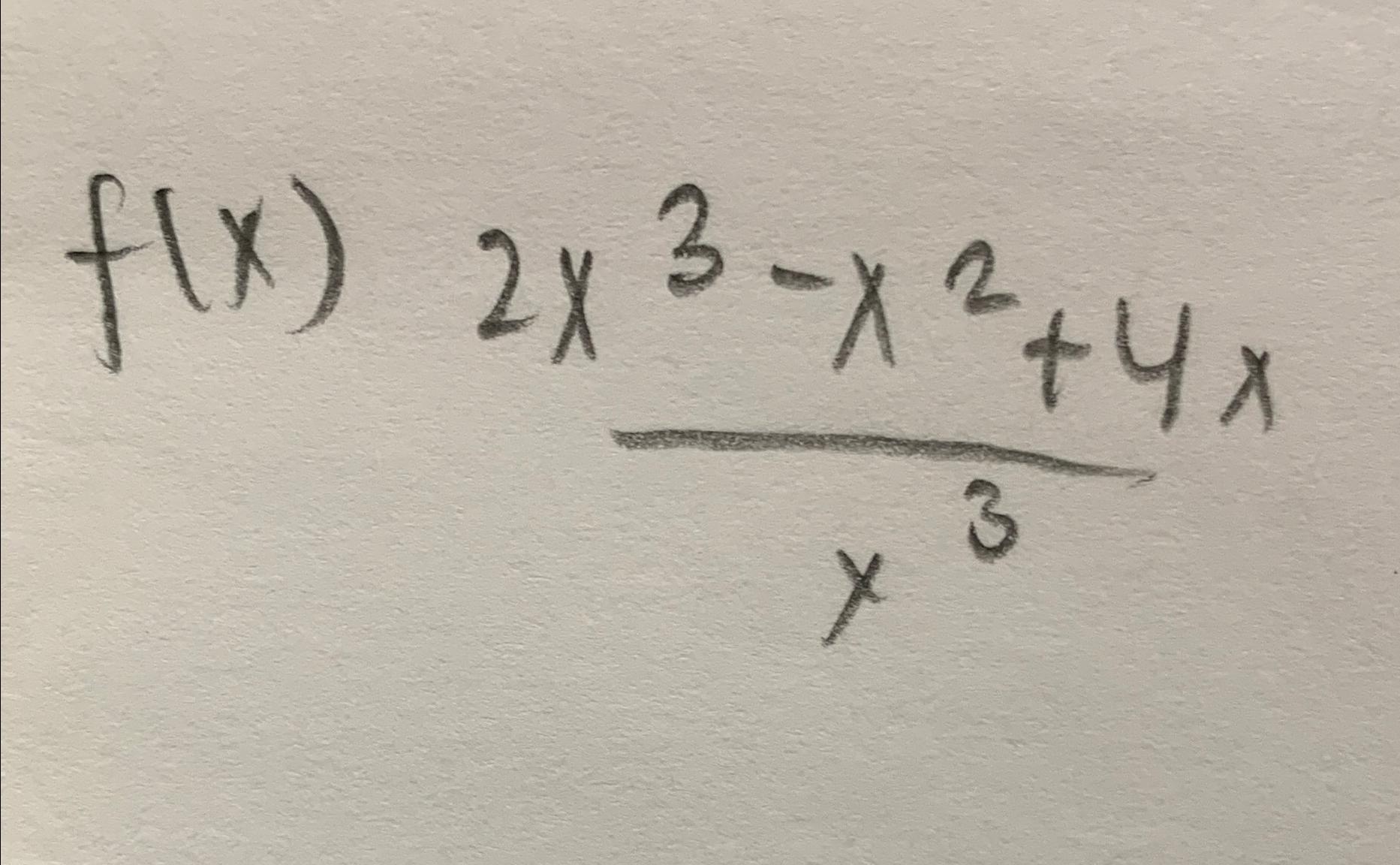 Solved find the antiderivative f(x)2x3-x2+4xx3 | Chegg.com