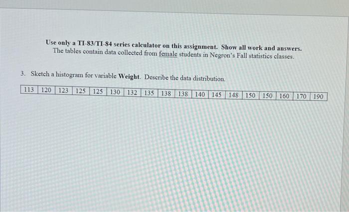 STA 2023 - Statistical Methods Milestone Unit =1-Luis | Chegg.com