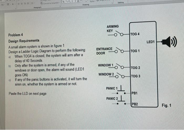 Solved Problem 4 Design Requirements Asmall alarm system is | Chegg.com Solved Problem 4 Design Requirements Asmall alarm system is | Chegg.com