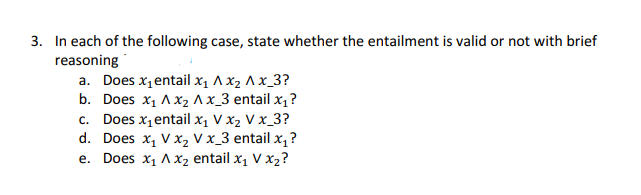 Solved In each of the following case, state whether the | Chegg.com