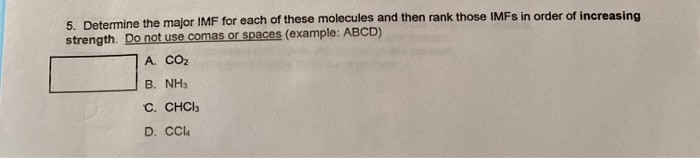 Solved 5. Determine the major IMF for each of these | Chegg.com