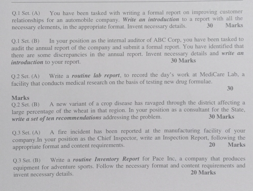 Solved Q. 1 ﻿Set. (A) ﻿You have been tasked with writing a | Chegg.com