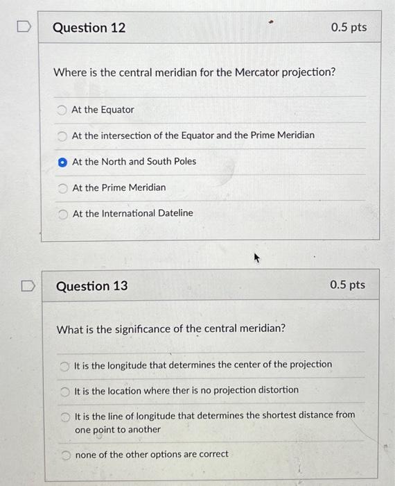 Solved Section 3: Mercator Projection In this section you | Chegg.com