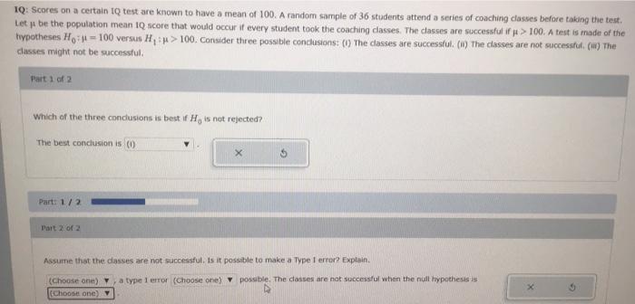 Solved 1Q: Scores on a certain IQ test are known to have a | Chegg.com