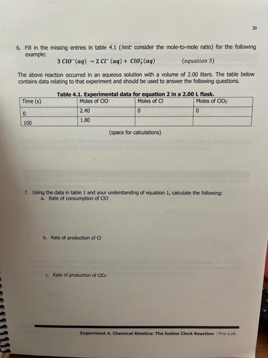 Solved 6. Fill in the missing entries in table 4.1 (hint: | Chegg.com