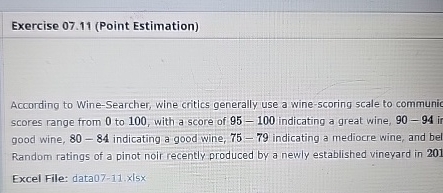 Solved Exercise 07.11 (Point Estimation)According to | Chegg.com