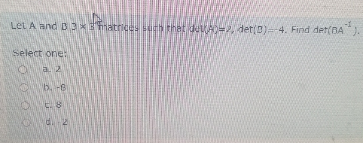 Solved Let A and B3×3 ﻿thatrices such that | Chegg.com