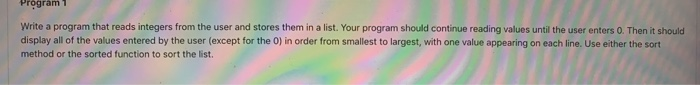 Solved Program Write A Program That Reads Integers From The 4975