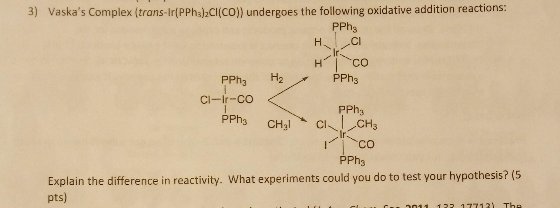 Solved Explain the difference in reactivity. What | Chegg.com