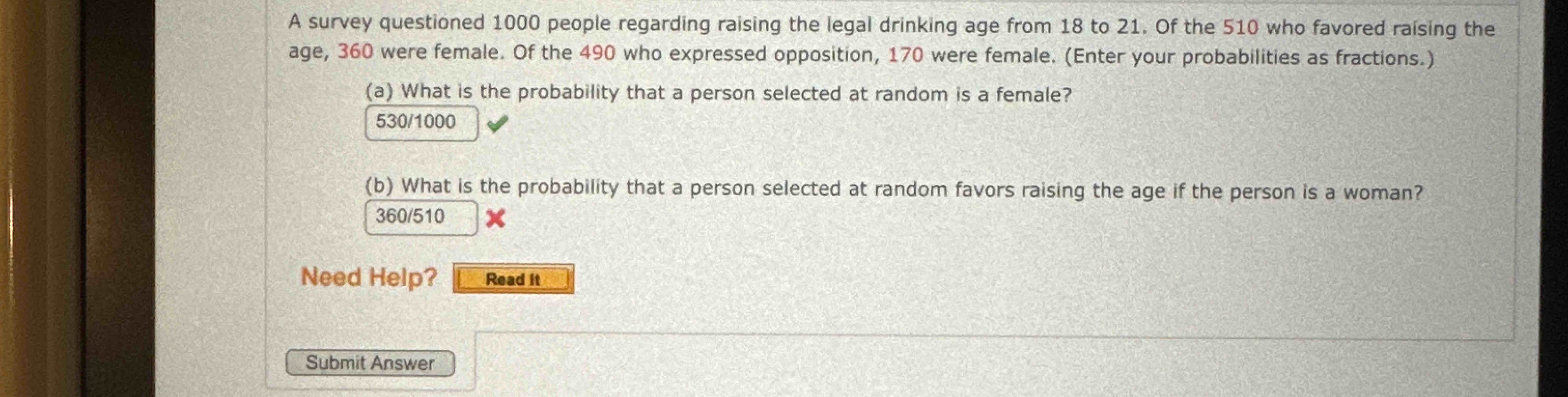 Solved A survey questioned 1000 ﻿people regarding raising | Chegg.com