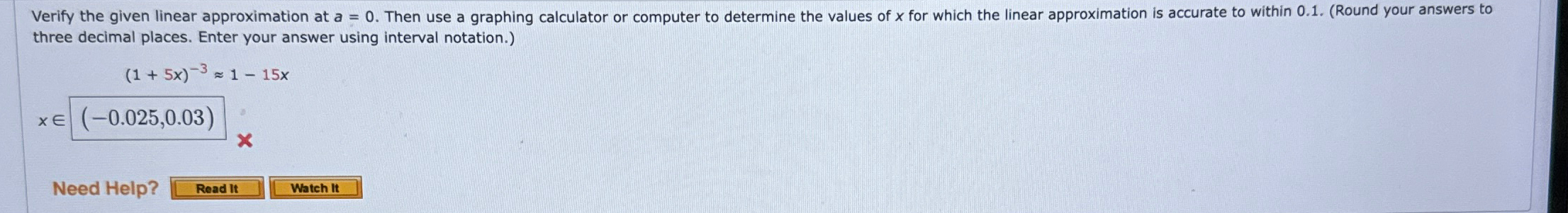 Solved Verify the given linear approximation at a=0. ﻿Then | Chegg.com
