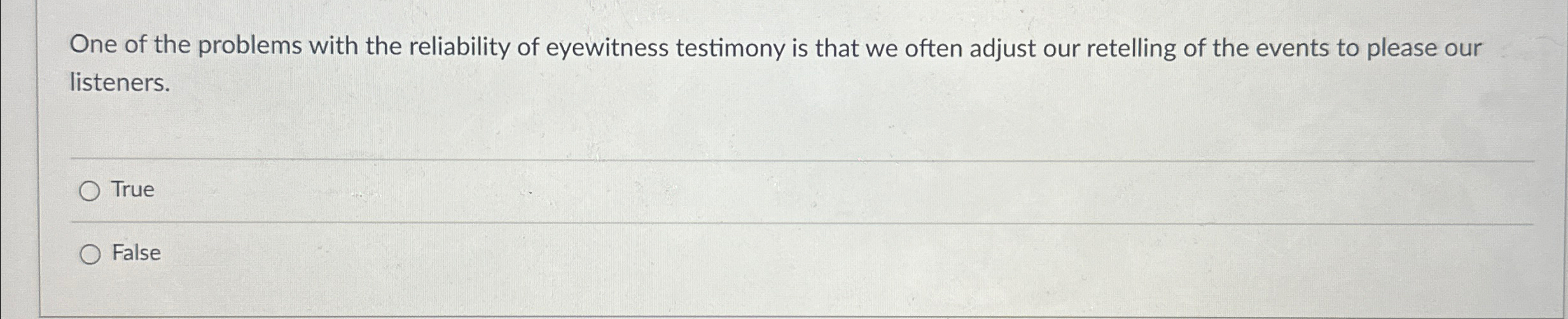 Solved One of the problems with the reliability of | Chegg.com
