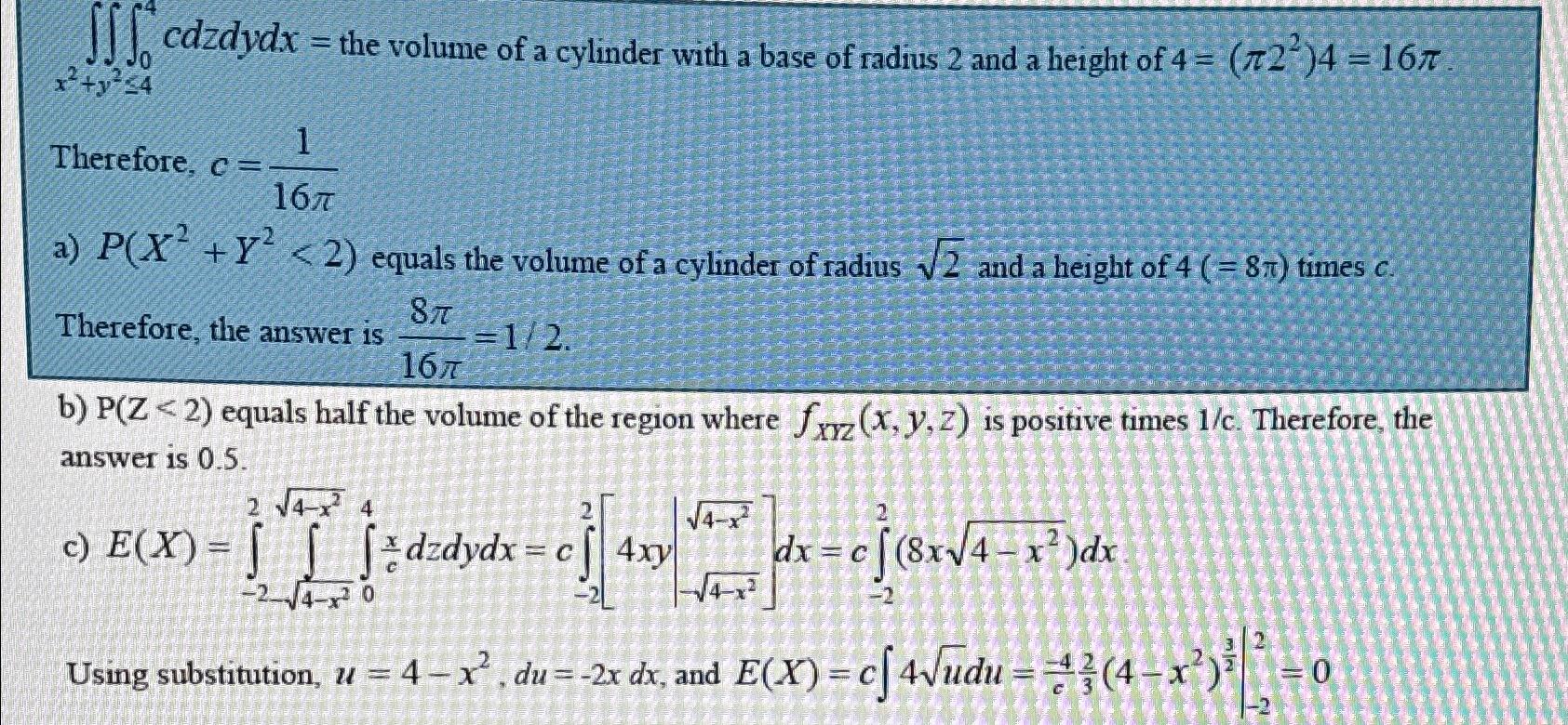 Solved 5.3.4 ﻿Suppose that the random variables x,Y, ﻿and Z | Chegg.com