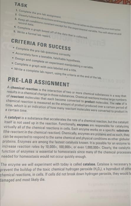 Solved 3. Name two different experimental variables that you | Chegg.com