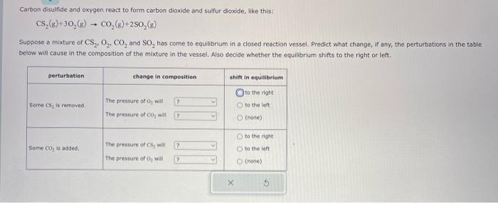 Solved Carbon disulfide and oxygen react to form carbon | Chegg.com