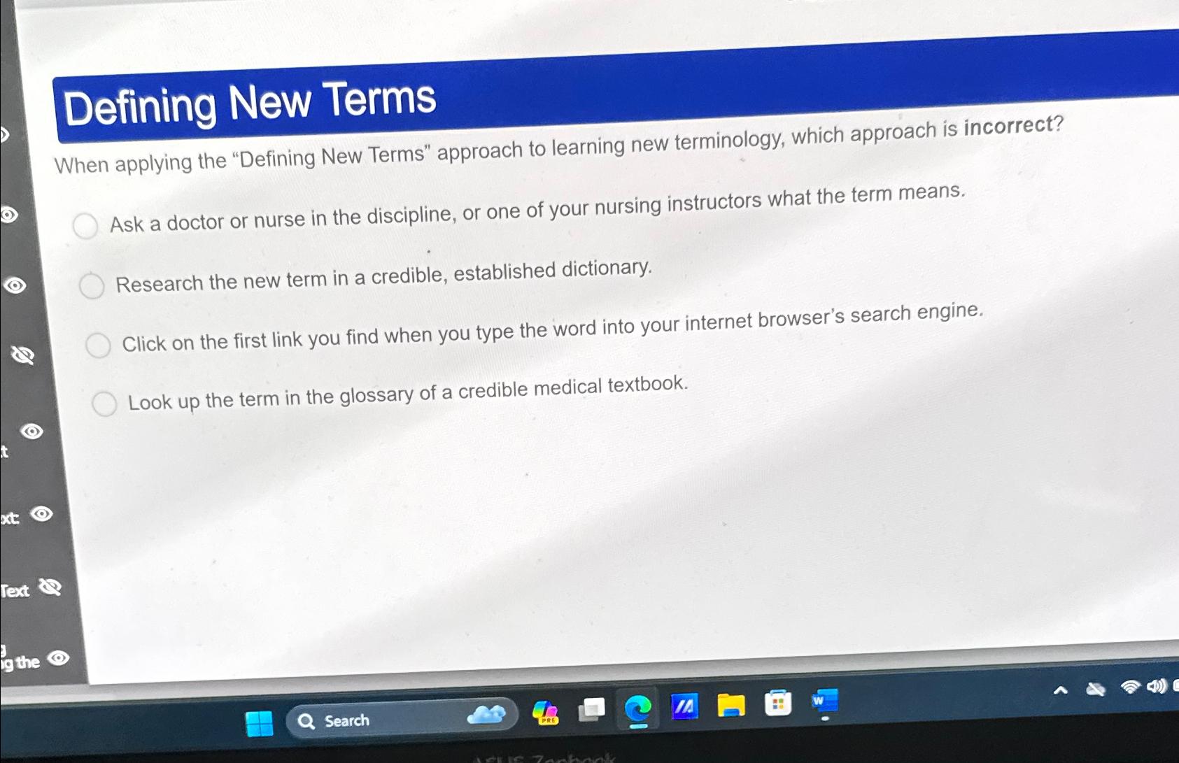 Solved Defining New TermsWhen applying the "Defining New | Chegg.com
