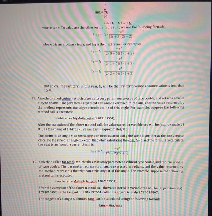 Solved ASSIGNMENT Unit 8 Methods, Arrays, and the Java | Chegg.com