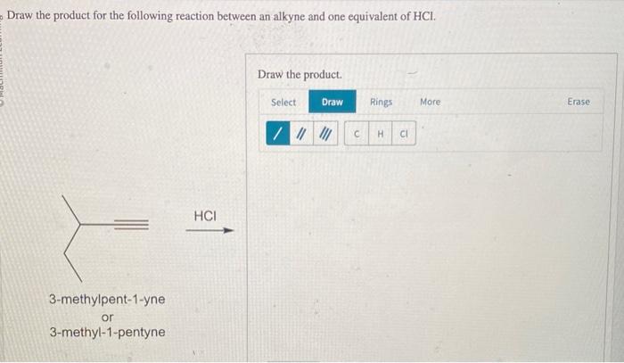 Solved Draw the product for the following reaction between | Chegg.com