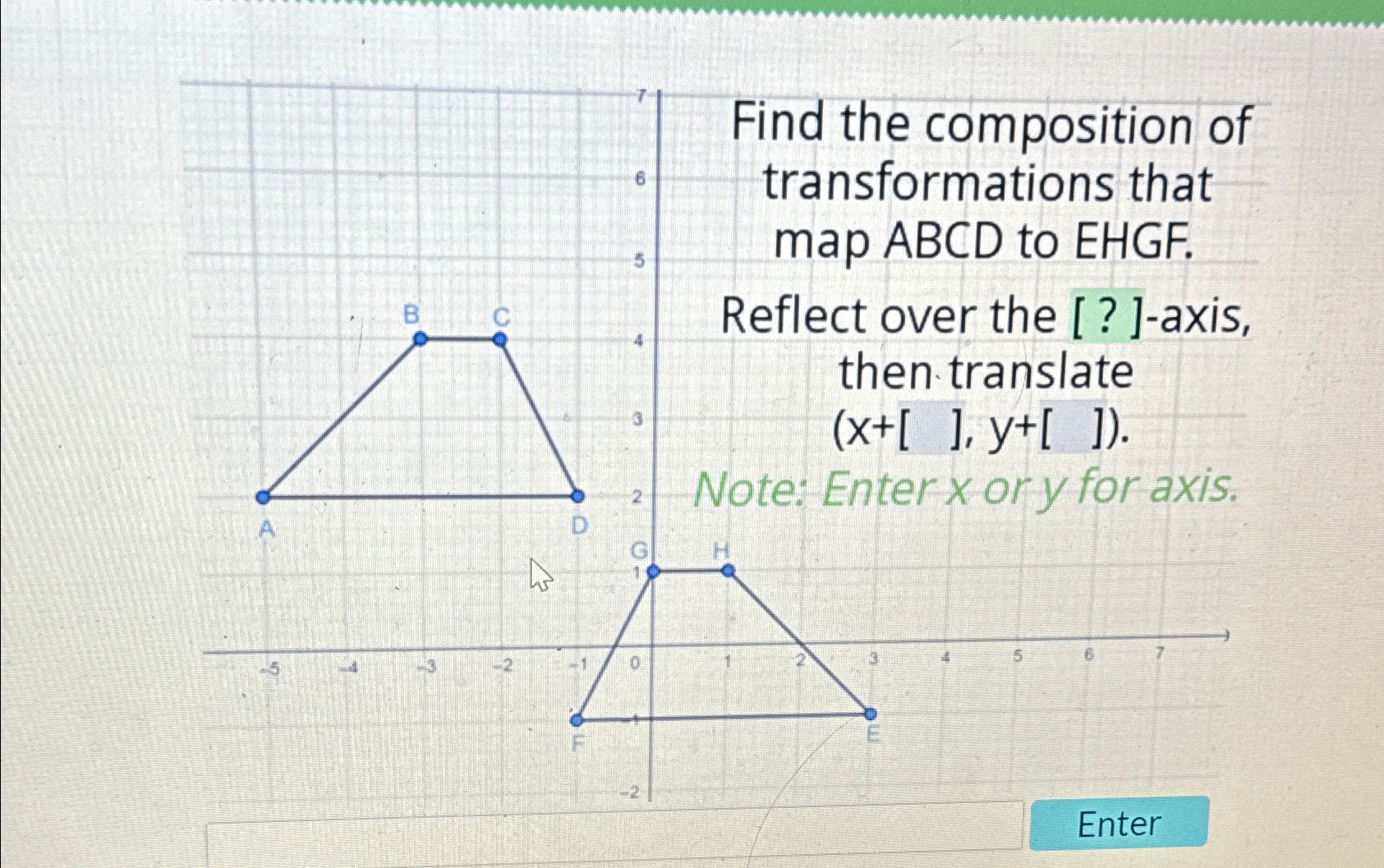 Find the composition of transformations that map ABCD | Chegg.com