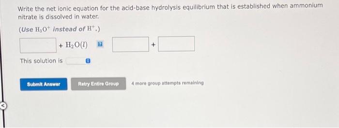 Solved Write the net ionic equation for the acid-base | Chegg.com