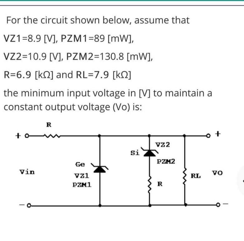 [Solved]: For the circuit shown below, assume that