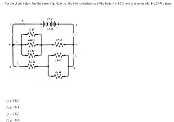 Solved For the circuit below, find the current 14. Note that | Chegg.com
