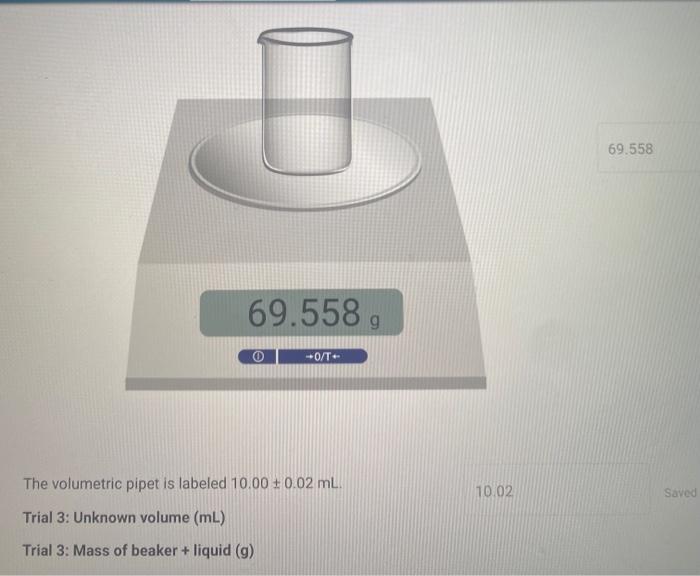 Solved Part 1 - Density of Unknown Liquid Use the images | Chegg.com