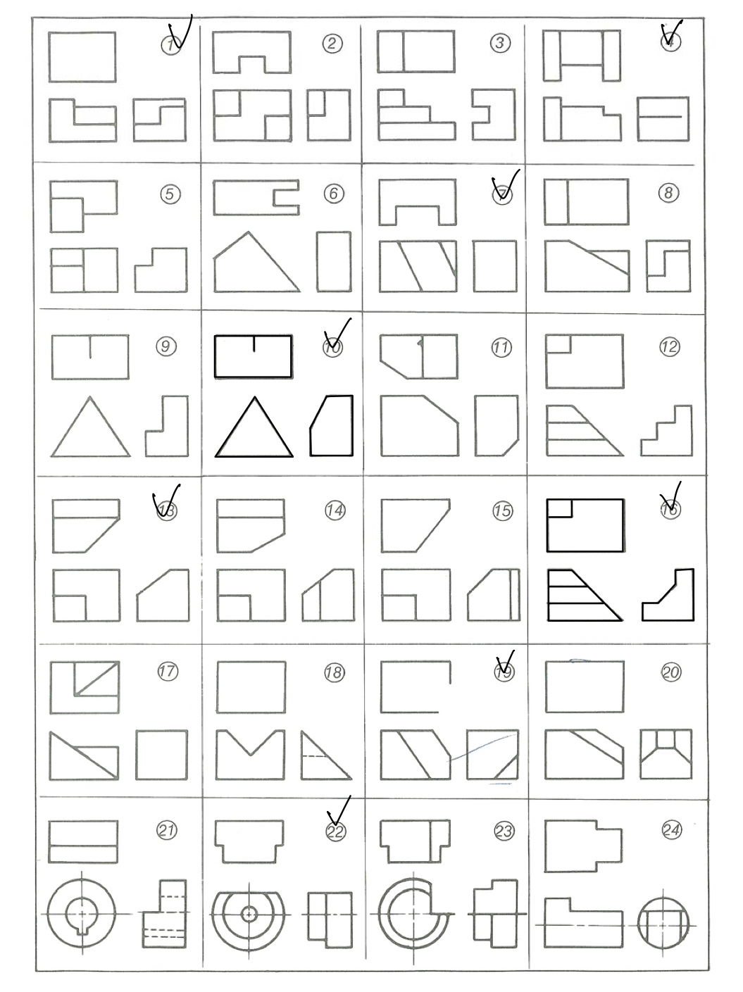 Solved The following projection drawing is an incomplete | Chegg.com
