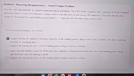 Solved Elasticity: Measuring Responsiveness - ﻿End of | Chegg.com