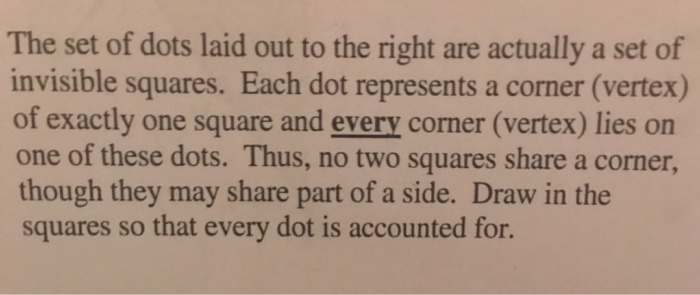 The set of dots laid out to the right are actually a | Chegg.com