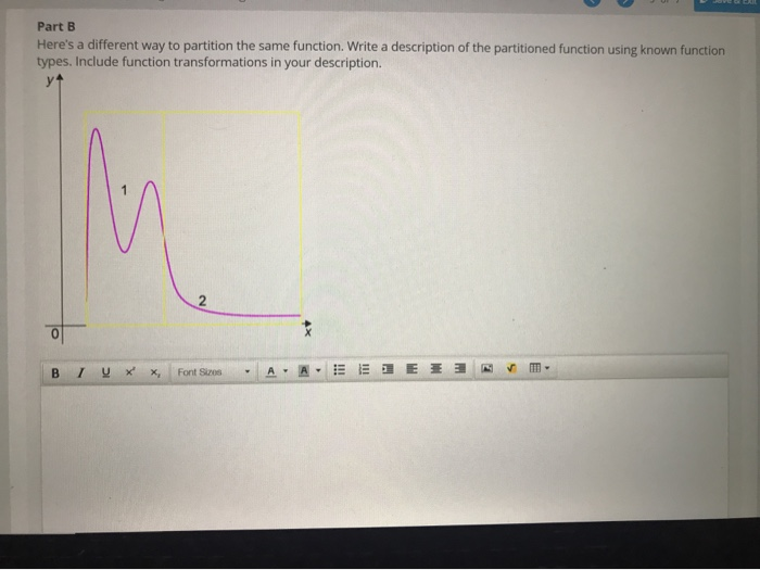 Solved Part B Here's a different way to partition the same | Chegg.com