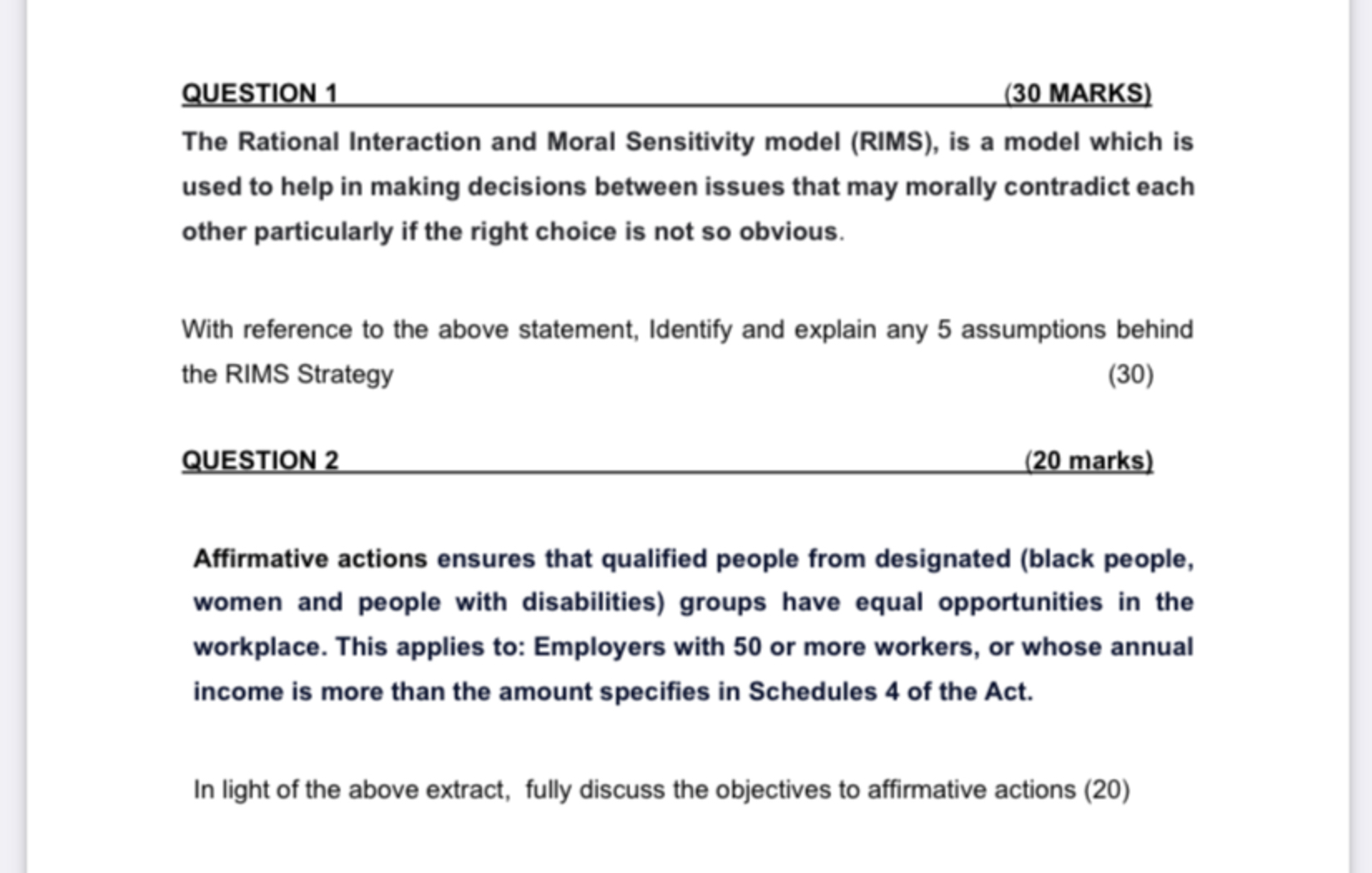 Solved QUESTION 1(30 ﻿MARKS)The Rational Interaction and | Chegg.com