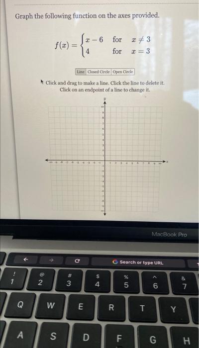 Solved Graph the following function on the axes provided. 2 | Chegg.com