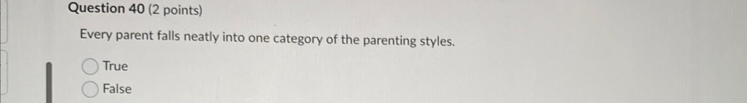Solved Question 40 (2 points)Every parent falls neatly into | Chegg.com Solved Question 40 (2 points)Every parent falls neatly into | Chegg.com