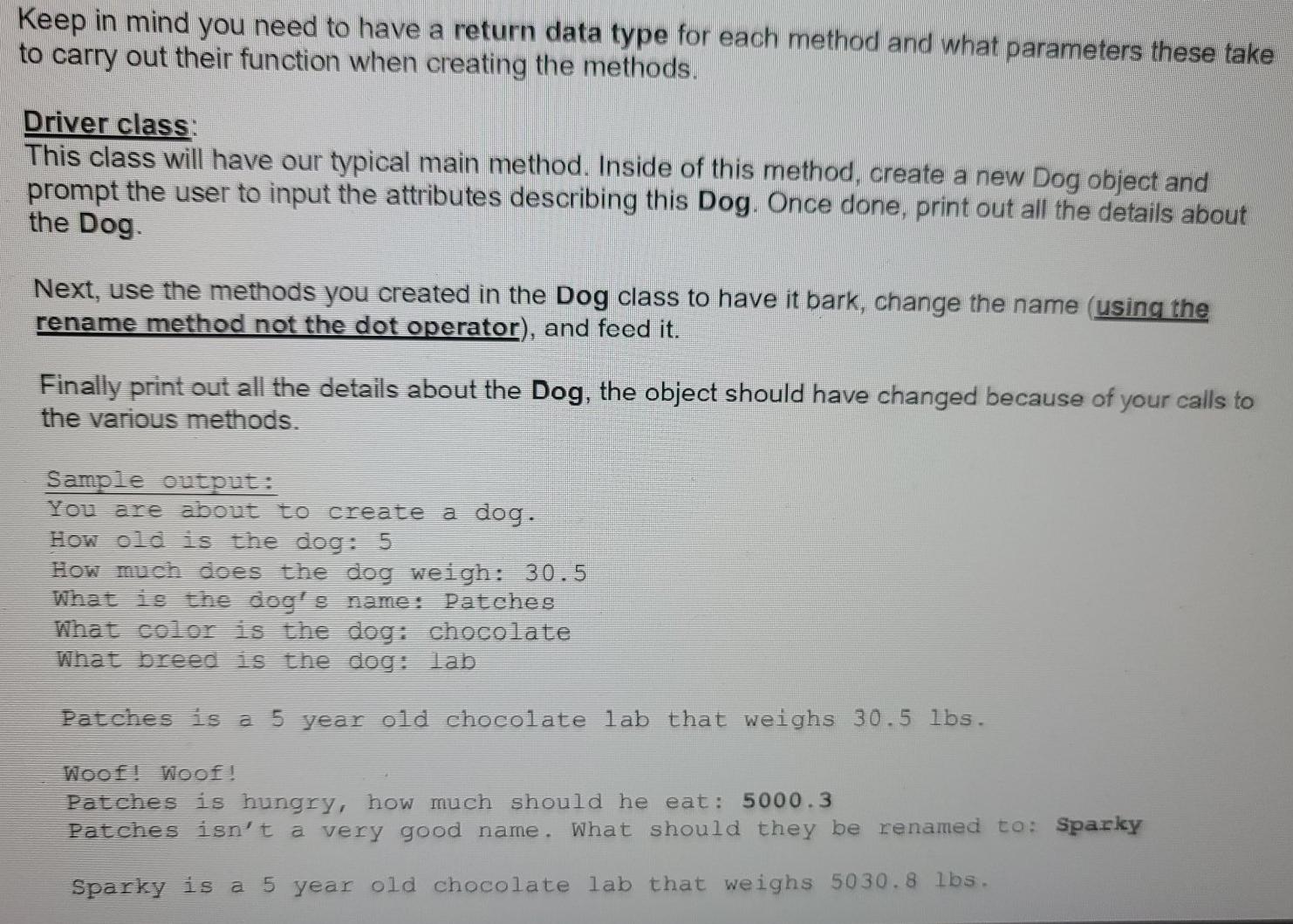 Lab10A: A Tale of Two Classes When teaching objects | Chegg.com