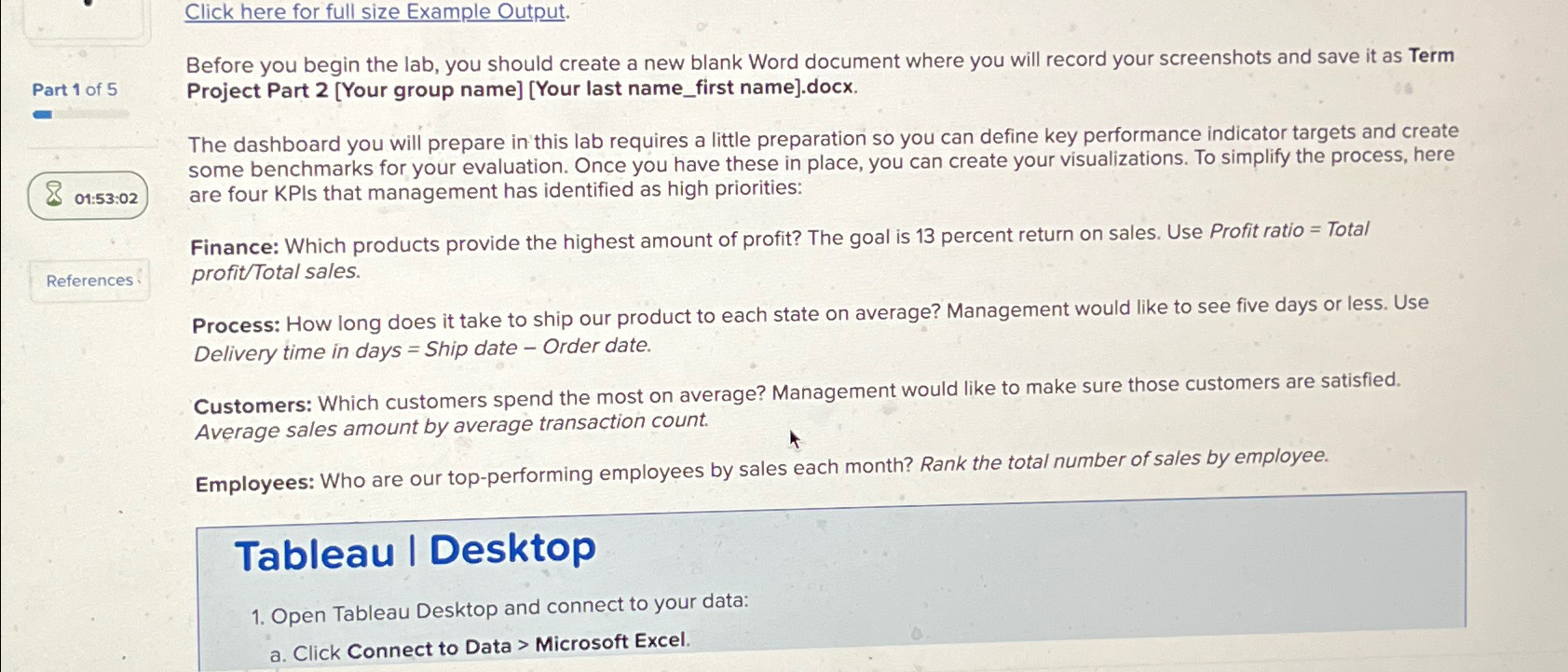 Solved Click here for full size Example Output.Part 1 ﻿of | Chegg.com