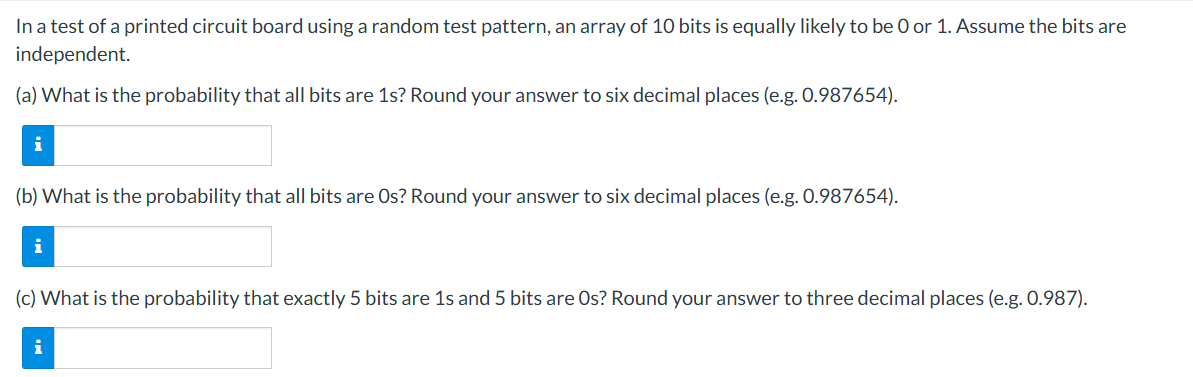 Solved In a test of a printed circuit board using a random | Chegg.com