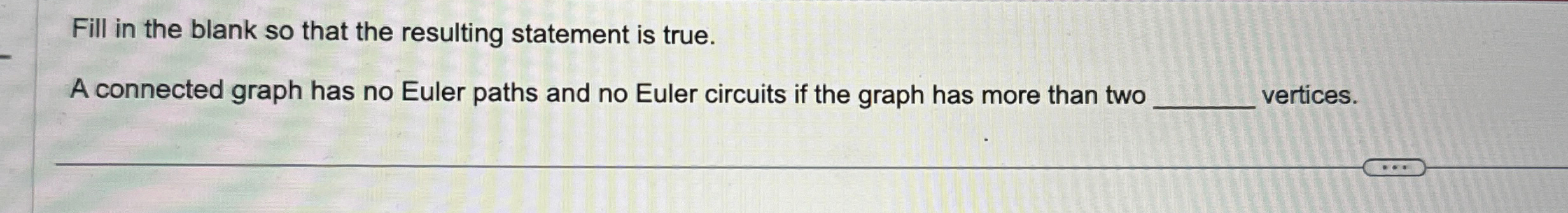 Solved Fill in the blank so that the resulting statement is | Chegg.com
