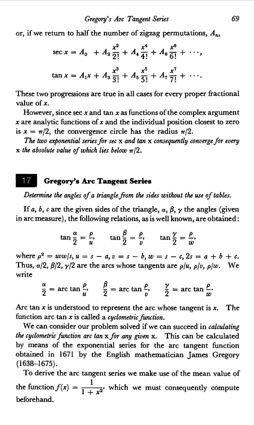 Solved 69 Gregory's Arc Tangent Series or, if we return to | Chegg.com