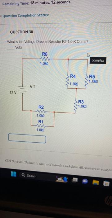 Solved What is the Voltage Drop at Resistor R3 1.0 K Ohms? | Chegg.com
