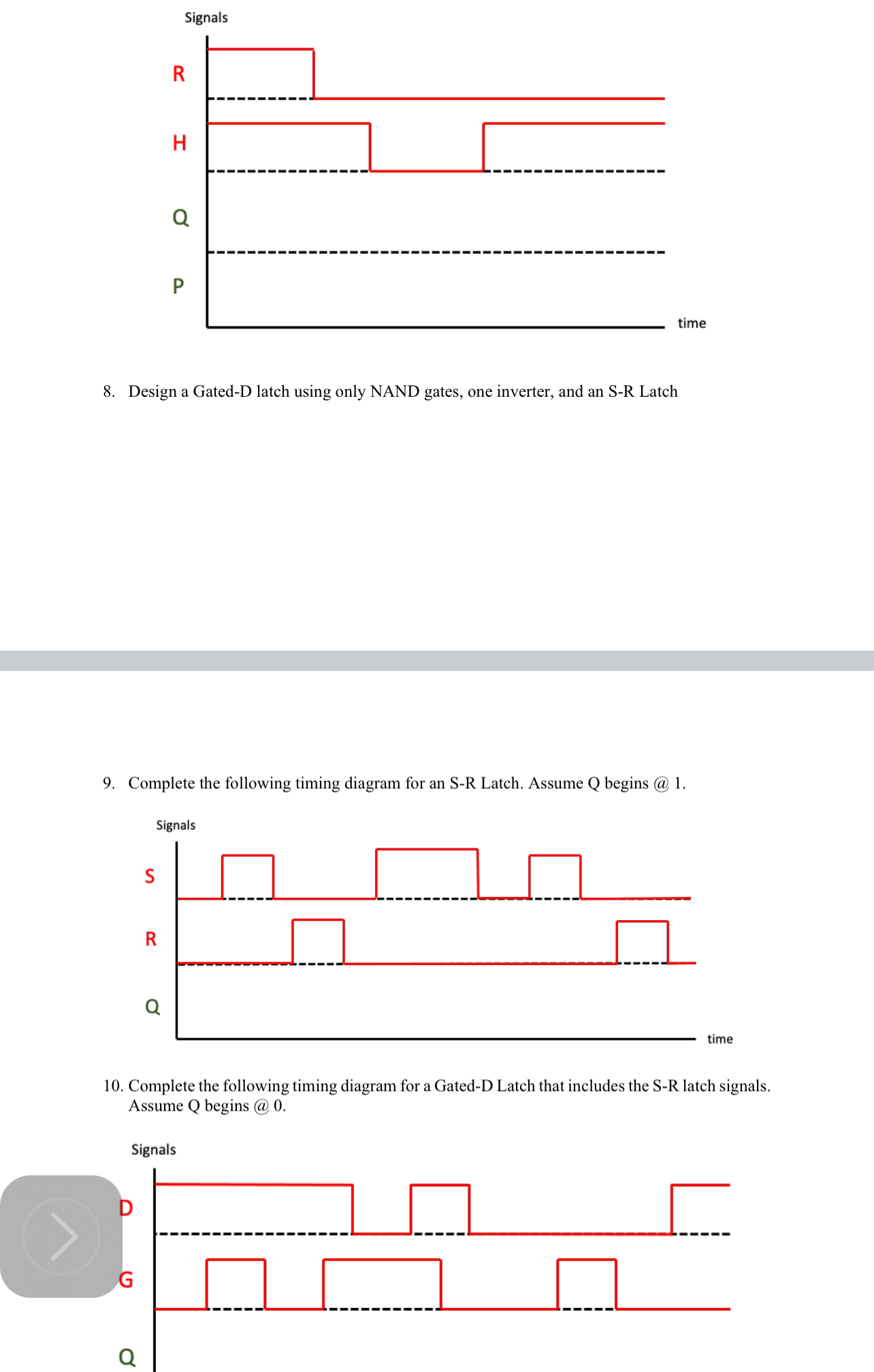 Solved Design a Gated-D latch using only NAND gates, one | Chegg.com
