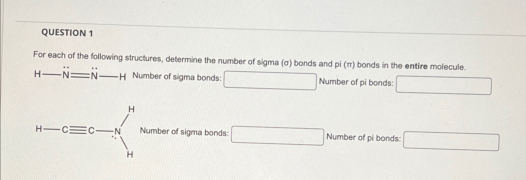 Solved QUESTION 1For each of the following structures, | Chegg.com