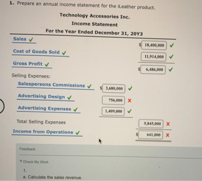 Solved Flow of Costs and Income Statement Technology | Chegg.com