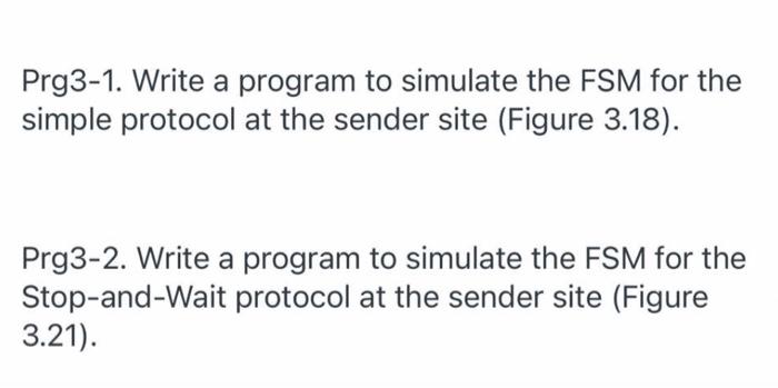 Solved Prg3-1. Write a program to simulate the FSM for the | Chegg.com