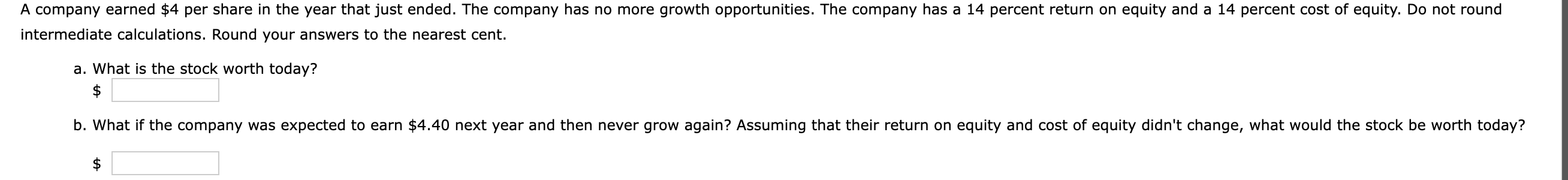 Solved Round your answers to the nearest cent. | Chegg.com