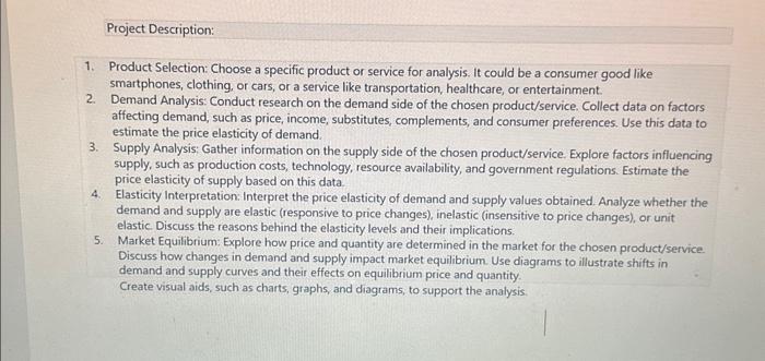 Solved 1. Product Selection: Choose a specific product or | Chegg.com