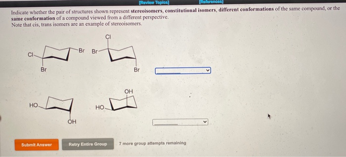 Solved [Review Topics) [References Indicate whether the pair | Chegg.com