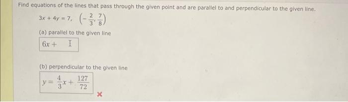 Solved Find equations of the lines that pass through the | Chegg.com