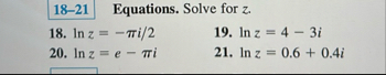 Solved 18-21 ﻿Equations. Solve for | Chegg.com