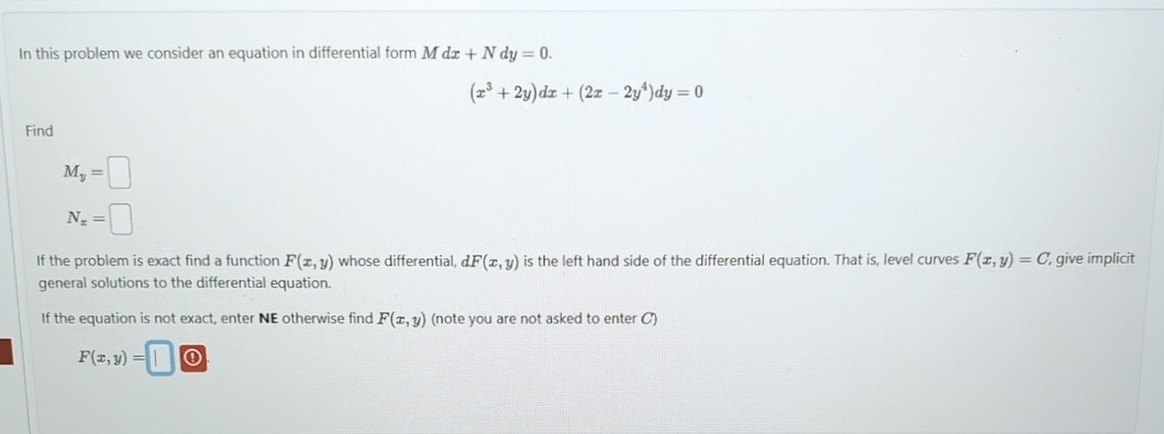 Solved In this problem we consider an equation in | Chegg.com